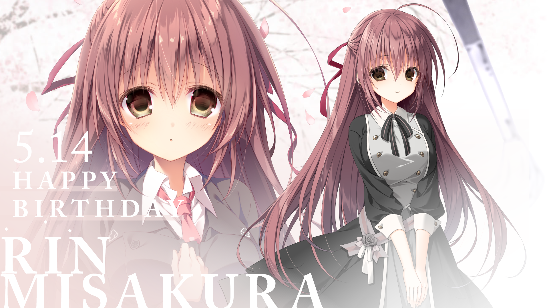 makura inugami kira sakura no toki sakura no uta misakura rin seifuku wallpaper | #1035406 ...